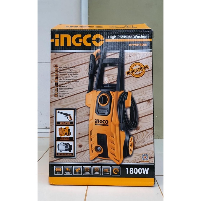Jual Mesin Pompa Cuci Steam Mobil Jet Cleaner (150 Bar) Ingco Hpwr18008 ...