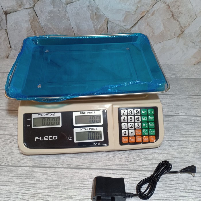 Jual TIMBANGAN DIGITAL FLECO F-114 / TIMBANGAN 30KG DAGING / BUAH ...