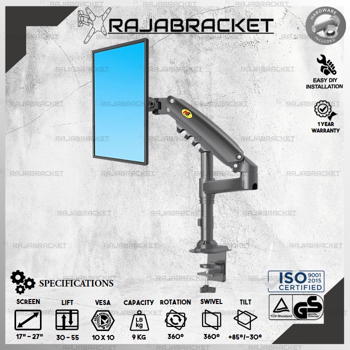 Jual Bracket Monitor Meja 17 22 24 27 inch, Stand Monitor North Bayou ...