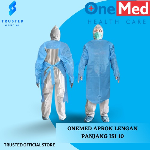 Jual Apron Plastik Lengan Panjang Onemed Pack Isi 10 | Shopee Indonesia