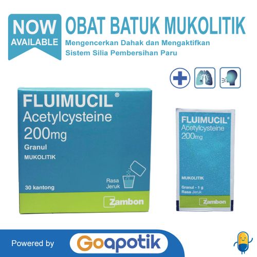 Jual FLUIMUCIL 200 MG SERBUK BOX 30 SACHET | Shopee Indonesia