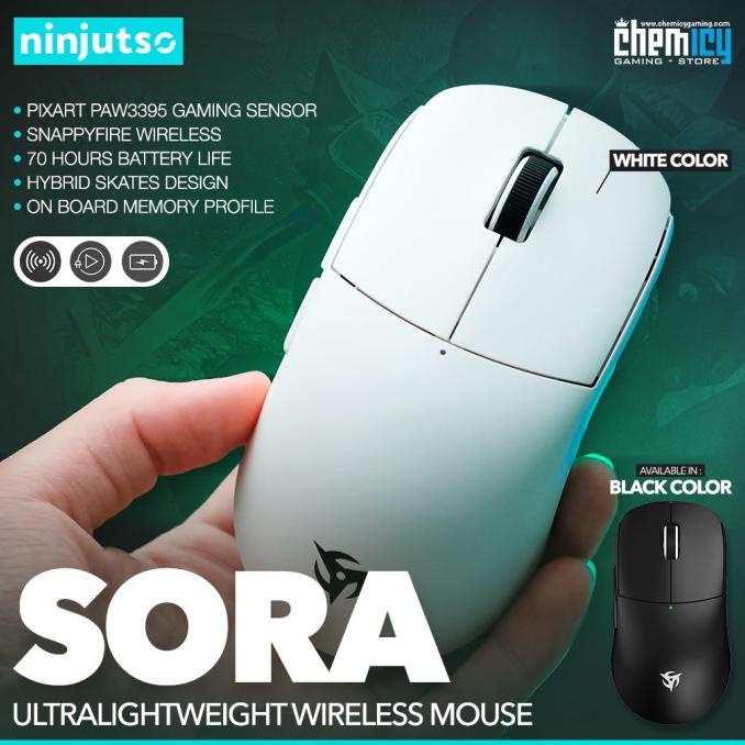 Jual Ninjutso Sora Ultra-Lightweight Wireless Gaming Mouse | Shopee ...