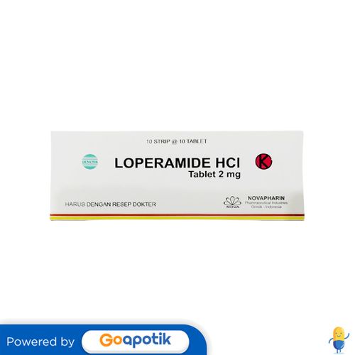 Jual LOPERAMIDE HCL NOVAPHARIN 2 MG BOX 100 TABLET | Shopee Indonesia