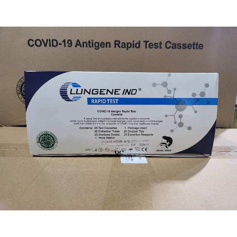 Jual 7.7 Antigen Clungene Nasal Isi 25 Pcs Lungene Swab Antigen Nasal ...
