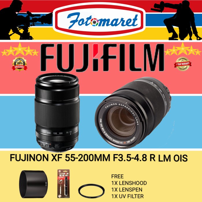 Jual Lensa Fujinon Xf 55-200Mm F3.5-4.8 R Lm Ois ) Fujinon 55-200Mm | Shopee Indonesia