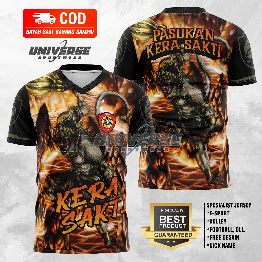 Jual JERSEY PENCAK SILAT KERA SAKTI/IKSPI/BAJU KAOS KERA SAKTI IKSPI/JERSEY PENCAK SILAT V.2 ...