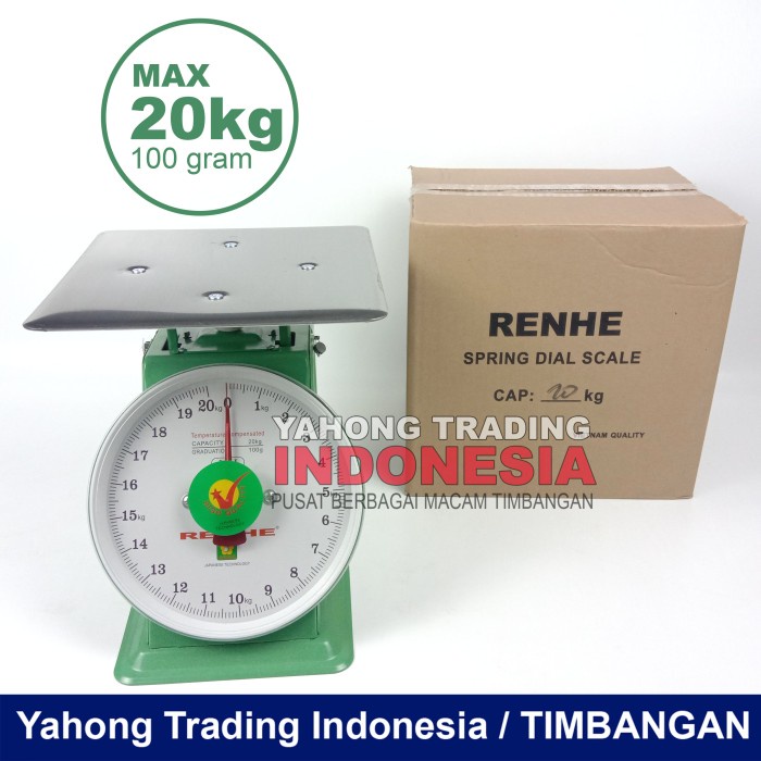 Jual Timbangan Duduk Jarum Manual RENHE 20kg | Shopee Indonesia