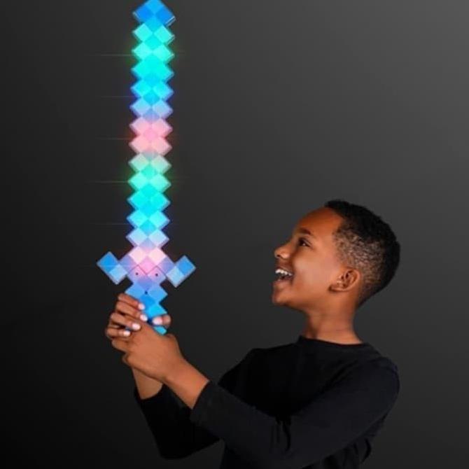 Jual Shining Blue Diamond Sword - Pedang Minecraft Led / Pedang ...