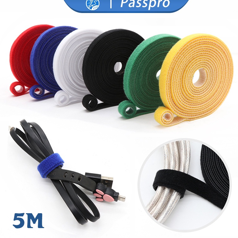Jual Miliki Segera 5 Meter Velcro Strap Velcro Pengikat Kabel Tanaman ...
