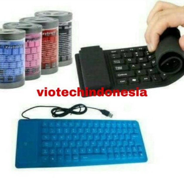 Jual Produk keyboard luar external USB FLEXIBLE karet USB KEYBOARD ...