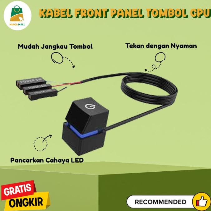 Jual Kabel Front Panel Tombol Cpu Power Switch Eksternal Desktop 2M ...