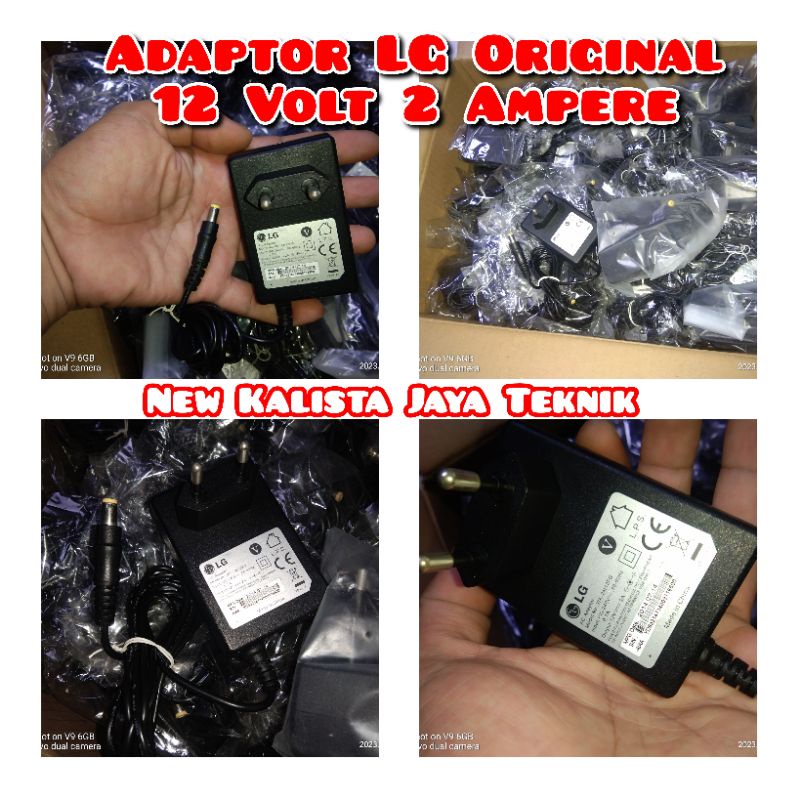 Jual ADAPTOR LG 12 VOLT 2 AMPERE ORIGINAL ADAPTOR 12V 2A ADAPTOR ASLI ...