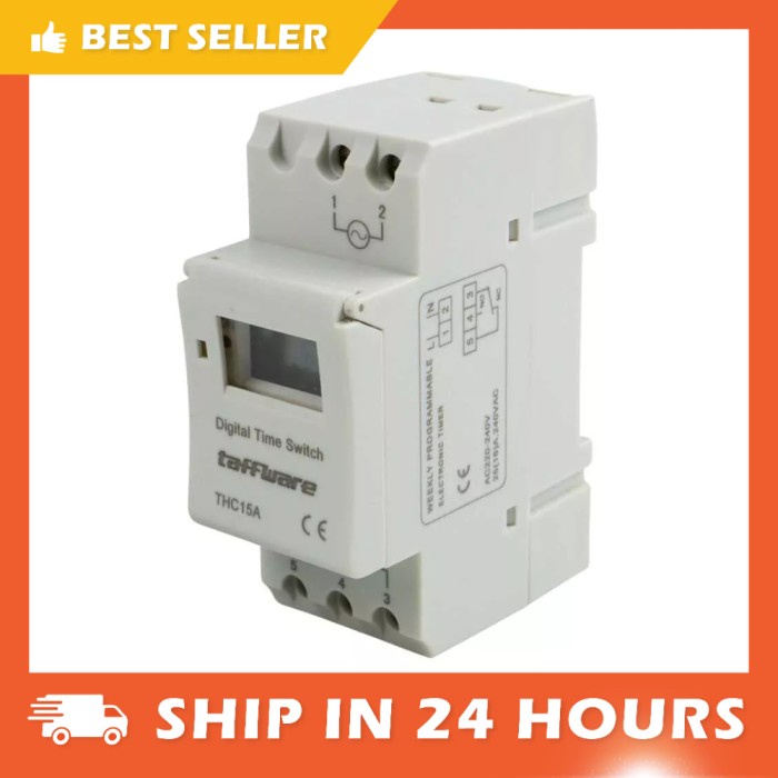 Jual Relay Mcb Timer Otomatis Programmable Lcd Switch Relay 16A 220V ...