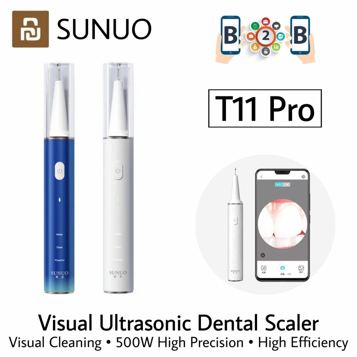 Jual SUNUO Smart Visual Ultrasonic Dental Scaler T11 Pro with Camera ...
