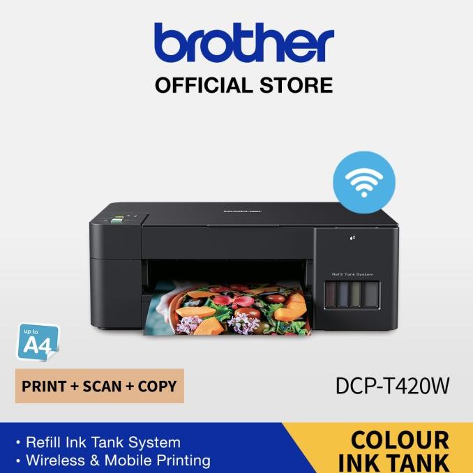 Jual New Sale Brother Printer Ink Tank Dcp-T420W Print Scan & Dcpt420W ...
