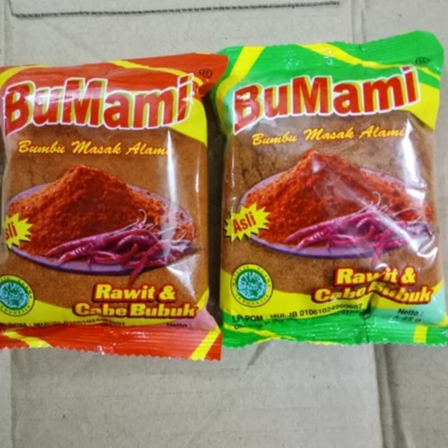 Jual BUMAMI CABE BUBUK KASAR HALUS BASRENG KENTANG CIMOL CILOK 40 GR ...
