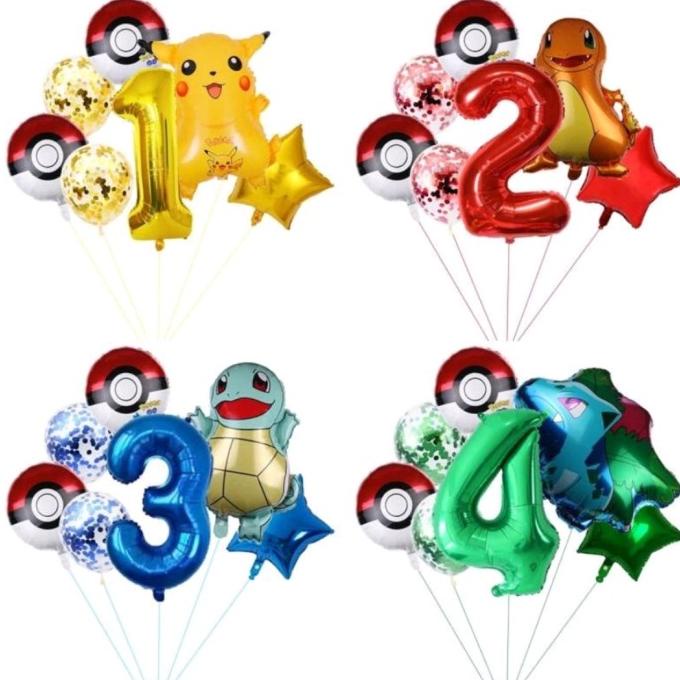 Jual PAKET BALON POKEMON BINTANG BULAT CONFETTI ANGKA 80CM | Shopee ...