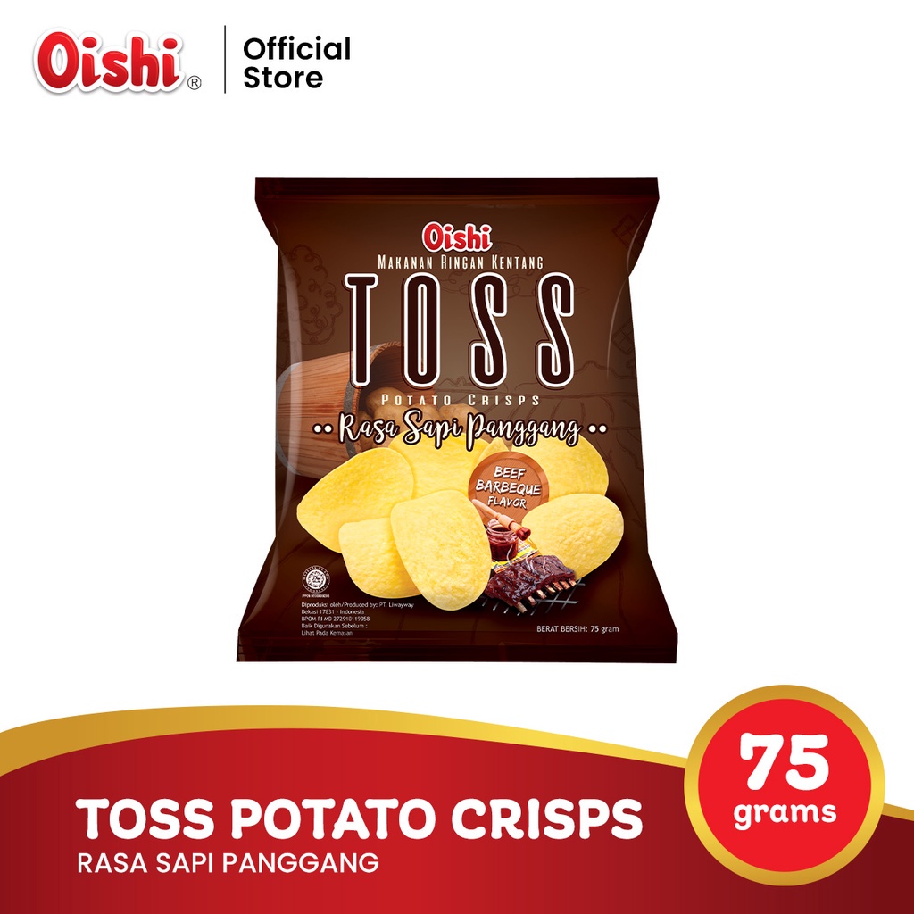 Jual Toss Potato Crisps Rasa Sapi Panggang | Shopee Indonesia
