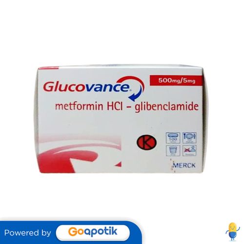 Jual GLUCOVANCE 500/5 MG BOX 100 TABLET | Shopee Indonesia
