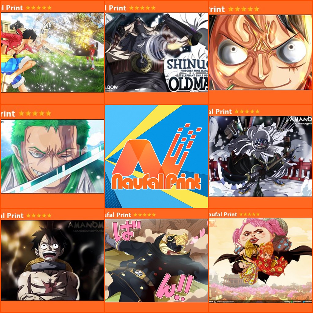 Jual Sticker | Poster A3 & A4 | one piece | anime | mugiwara | manga ...