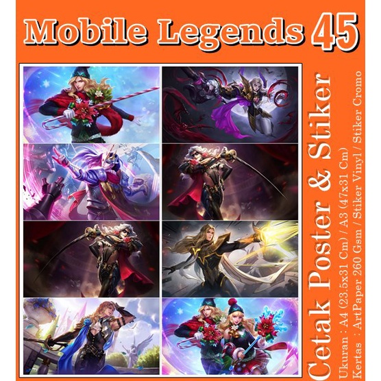 Jual Sticker Poster | Mobilelegends | Mlbb | Mobile Legends Bangbang ...
