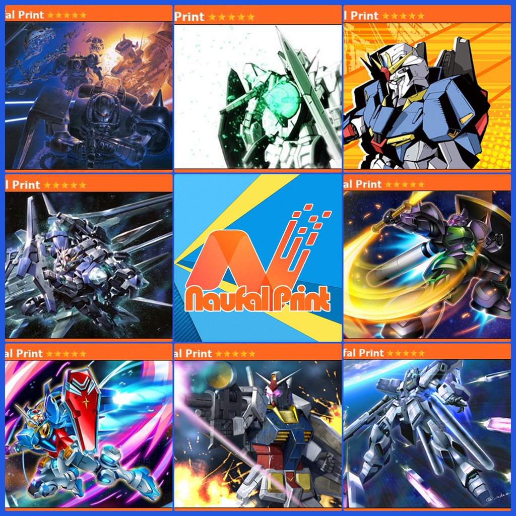 Jual Sticker | Poster A3 & A4 | gundam | gunpla | bandai | builder ...