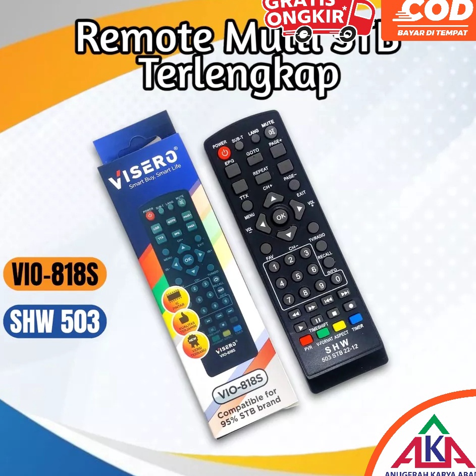 Jual Terbaruϟday REMOTE MULTI SET TOP BOX Remot STB DVB T2 Terlengkap ...