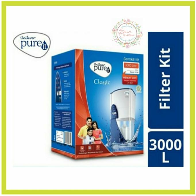 Jual Unilever Pure It Germkill Kit 3000 Liter Refill Filter Air Pureit ...