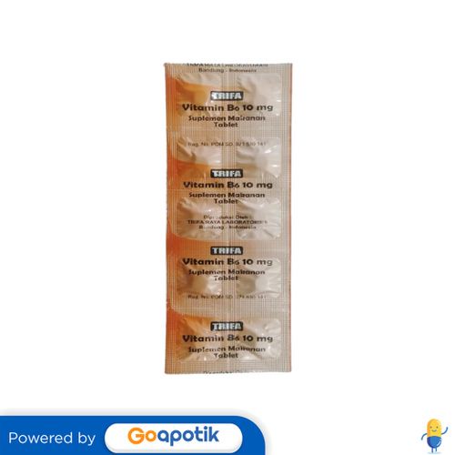 Jual VITAMIN B6 TRIFA 10 MG STRIP 10 TABLET | Shopee Indonesia