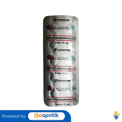Jual METHYLPREDNISOLONE BERNOFARM 8 MG STRIP 10 TABLET | Shopee Indonesia