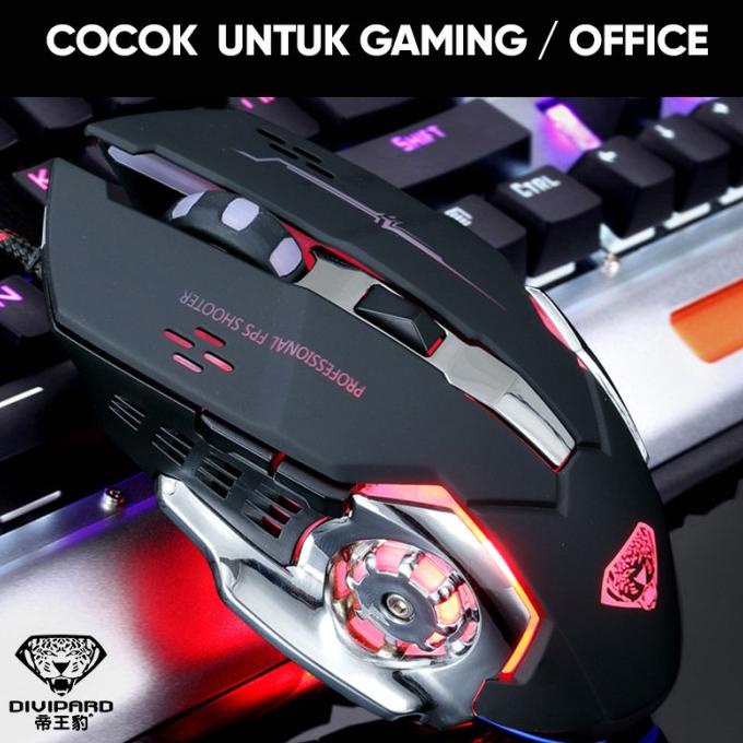 Jual Mouse Gaming Colorful Backlight Divipard G502 3200 Dpi Mouse ...
