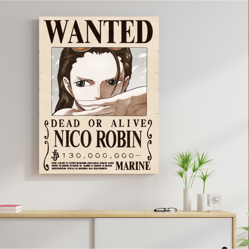 Jual Poster Kayu "Nico Robin Bounty" Ukuran 20Cm x 30Cm | Shopee Indonesia