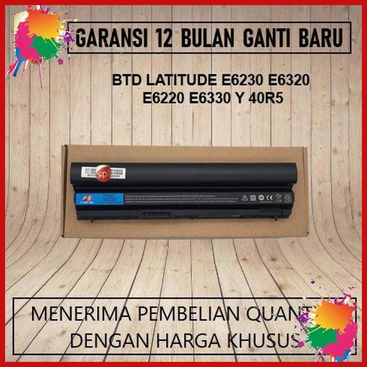Jual baterai dell latitude e6220 e6330 y40r5 e6230 e6320 [spl] | Shopee Indonesia