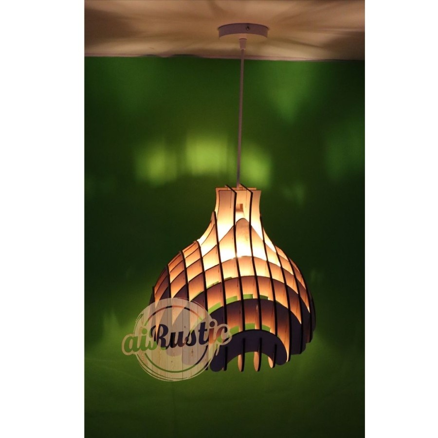 Jual aiRustic - Lampu dinding lampu plafon indoor plywood ruang tamu ...