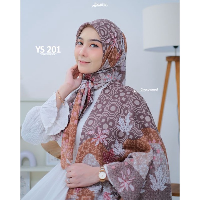 Jual Scraf motif Yasmin Ys201 - jilbab motif bunga | Shopee Indonesia