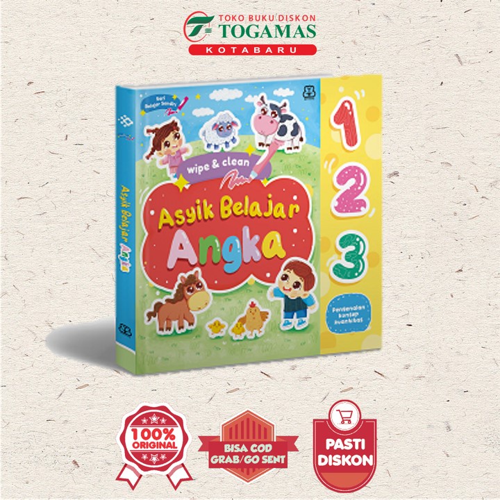 Jual WIPE & CLEAN: ASYIK BELAJAR ANGKA [HC] - TIM BENTANG KIDS | Shopee Indonesia