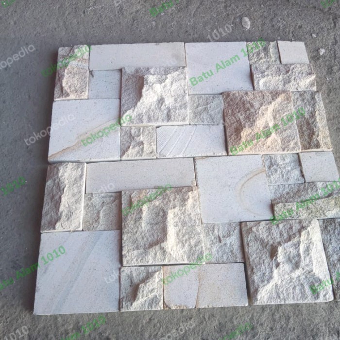 Jual Batu Alam Wall Cladding tipe KOTAK PALIMANAN | Shopee Indonesia