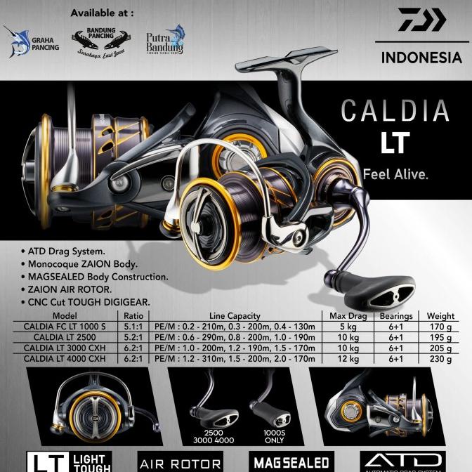 Jual REEL DAIWA 21 CALDIA LT (SPINNING) | Shopee Indonesia