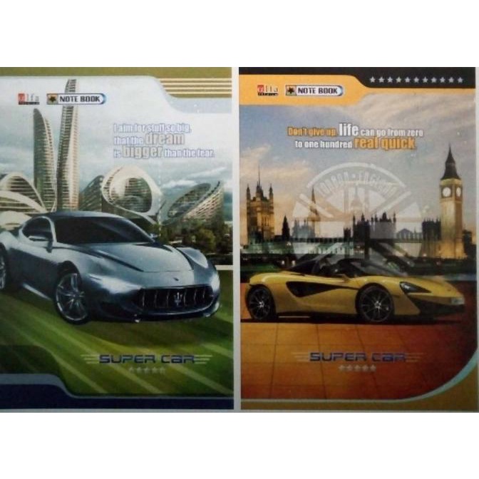 Jual BUKU TULIS BOXY 42 ALFA PREMIUM SUPER CAR / PACK | Shopee Indonesia