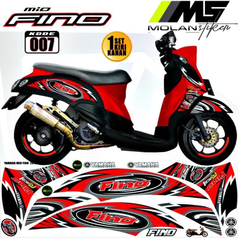 Jual Decal Sticker Striping Variasi Fino Carbu / Fino 110 Karbu 2012 ...