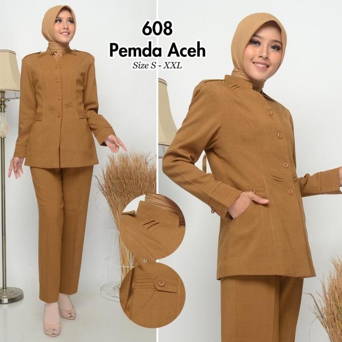 Jual blazer baju kerja kantor seragam dinas pemda seragam khaki guru pns | Shopee Indonesia