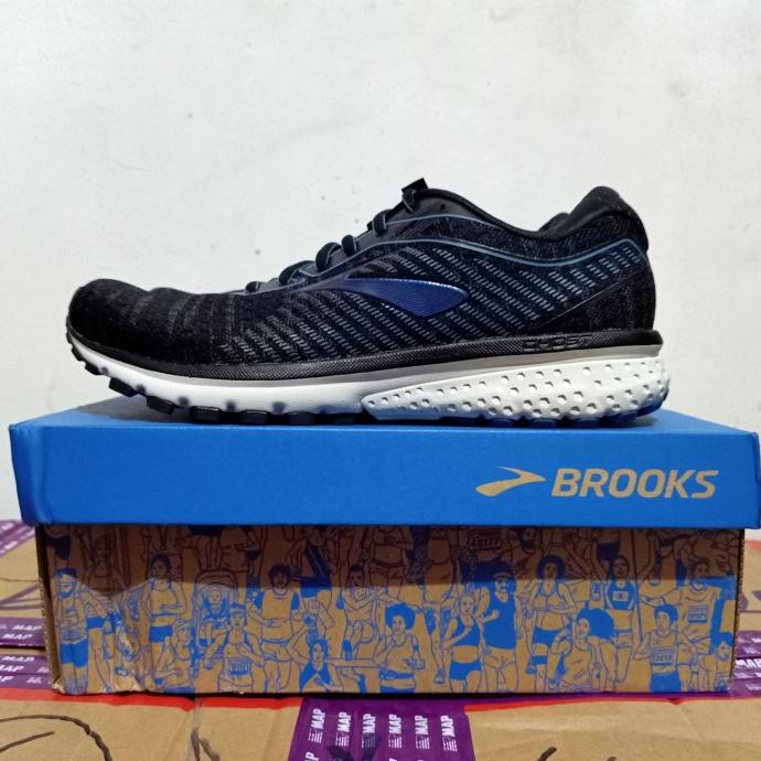 Jual SEPATU LARI PRIA BROOKS GHOST 12 BLACK/GREY 10316D058 ORIGINAL ...