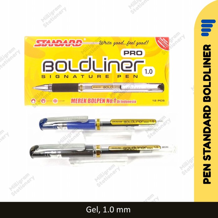 Jual Pul Gel Tanda Tangan Standard Boldliner Pro/ 1.0 Mm | Shopee Indonesia