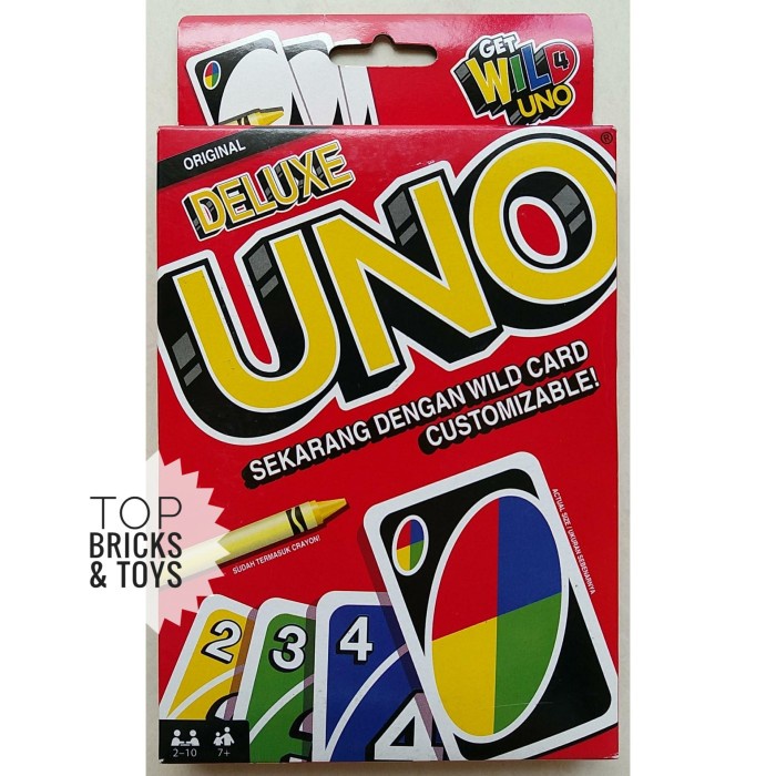 Jual Best Seller Mattel, Deluxe Uno Card Original (Get Wild 4 Uno ...