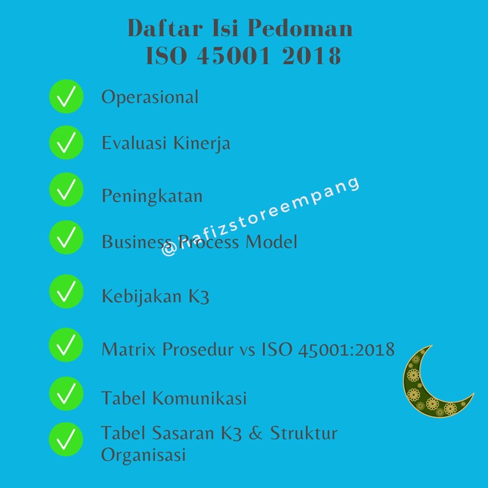 Jual FLASH SALE!!! DOKUMEN PEDOMAN ISO 45001 2018 (SMK3) LENGKAP BERSERTA CONTOHNYA TERBARU ...