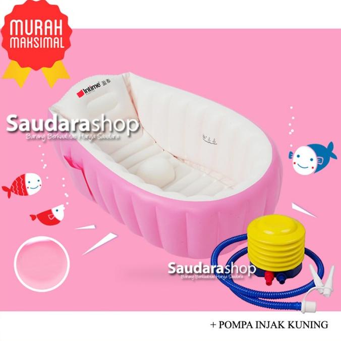 Jual Kolam Mandi Baby Intime Yt226A / Bath Tub Mandi Anak Lucu - Pink ...