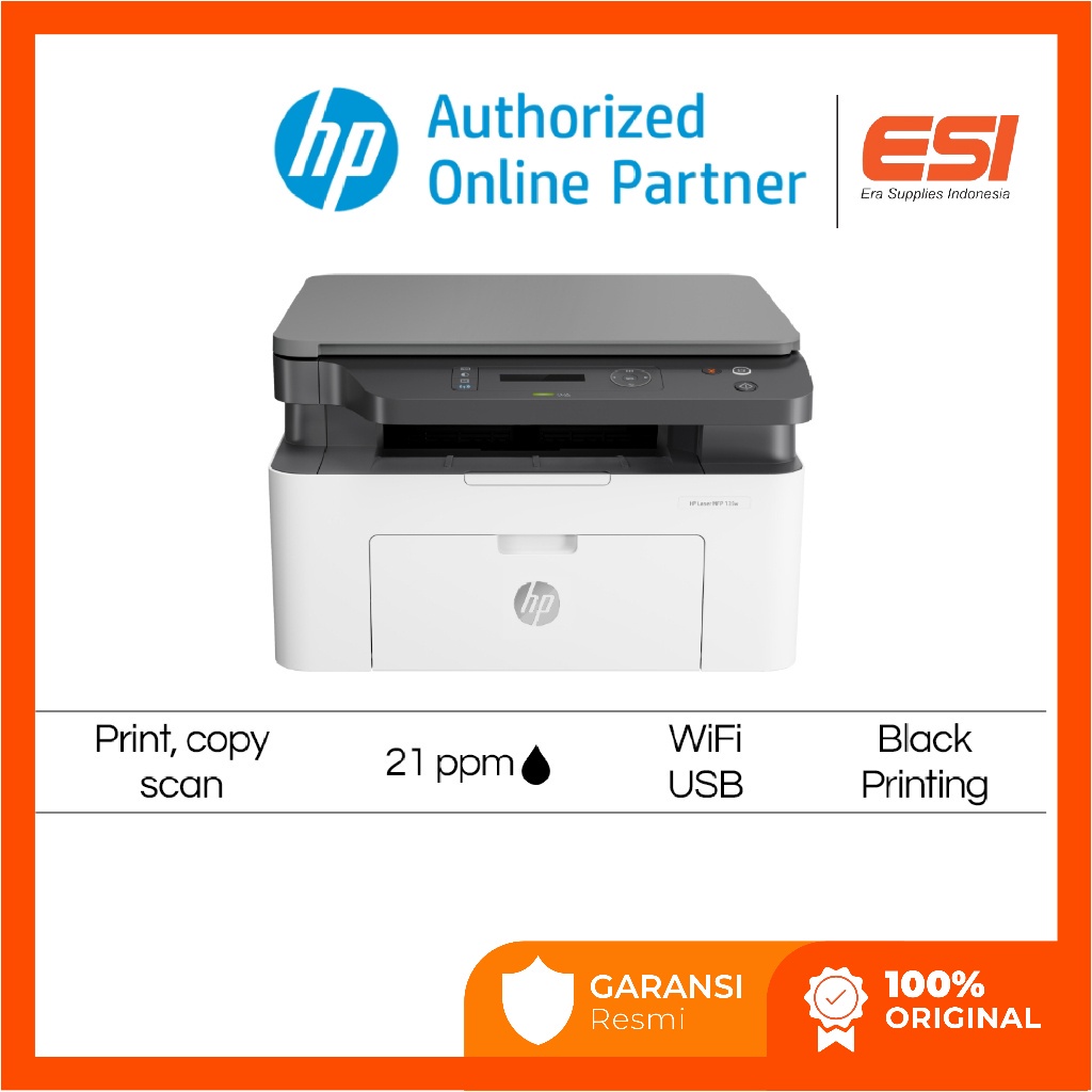 Jual HP Laser MFP 136w Printer 136W (Replacement 135w) | Shopee Indonesia