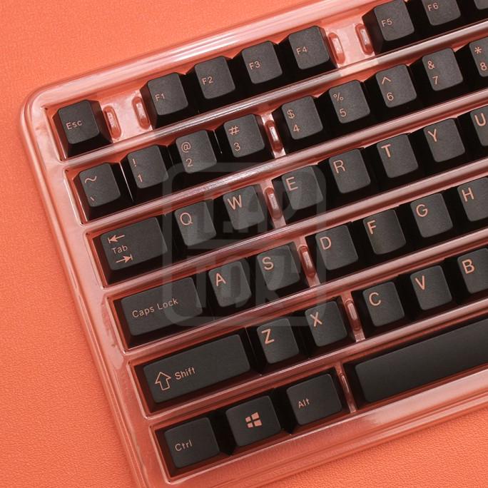 Jual KBDFans EnjoyPBT ABS Double Shot Pink on Black Keycaps Set ...