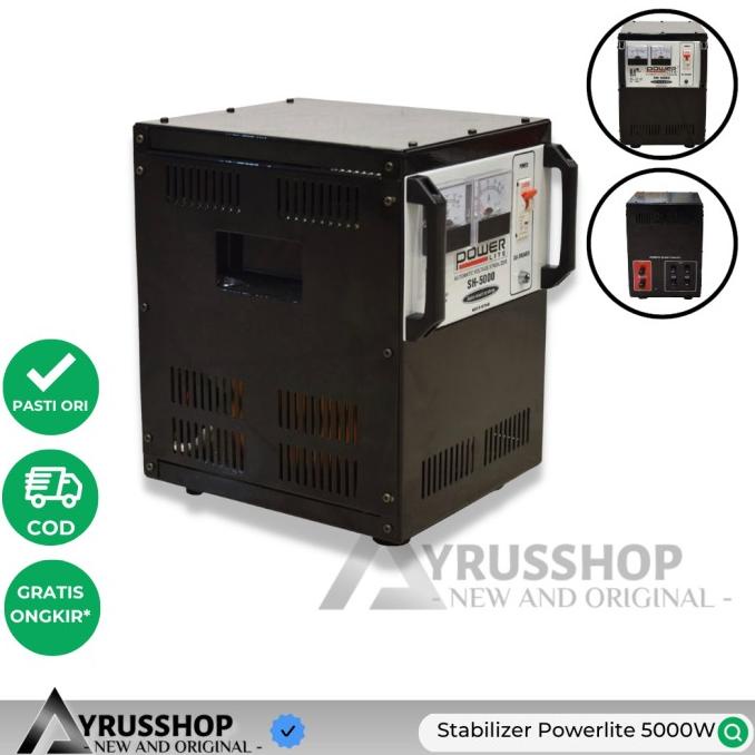 Jual best produk] Stabilizer Powerlite 5KVA stavolt penjaga Tegangan ...