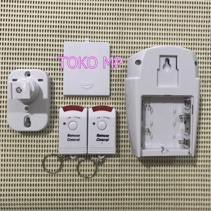 Jual NEW SERIES ALARM SENSOR GERAK DUAL REMOTE/ALARM BELL RUMAH ANTI ...